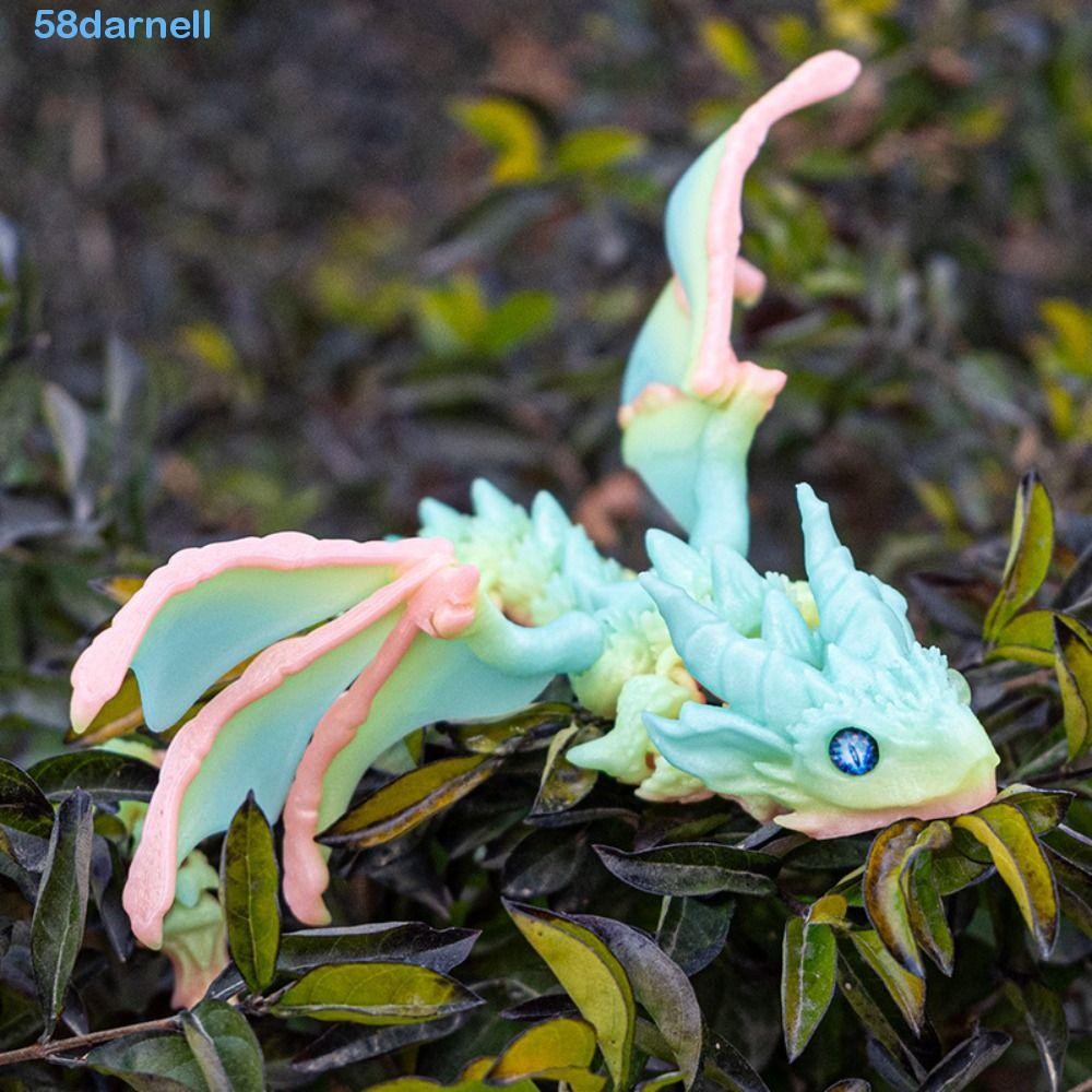 DARNELL 3D Printed Flying Dragon Toy, With Wings Joint Movable ...