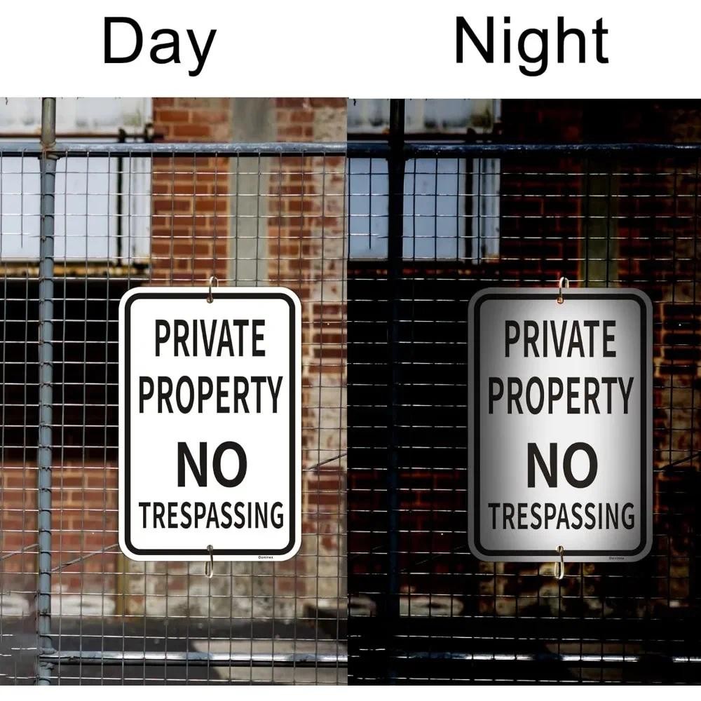 CIFbuy Reflective "Private Property No Trespassing" Rust - Free ...