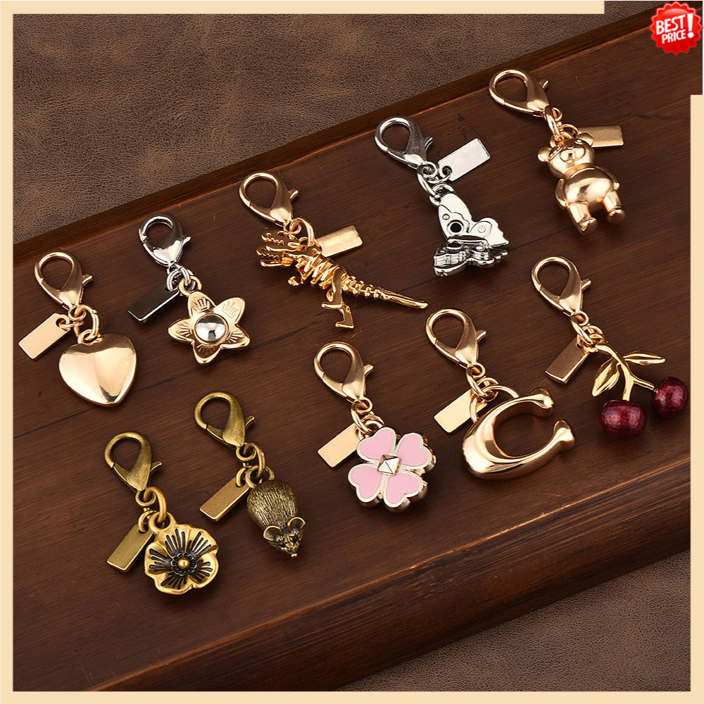 Fashion Keychain Car Key Charm Premium Bag Pendant Golden Bear Red ...