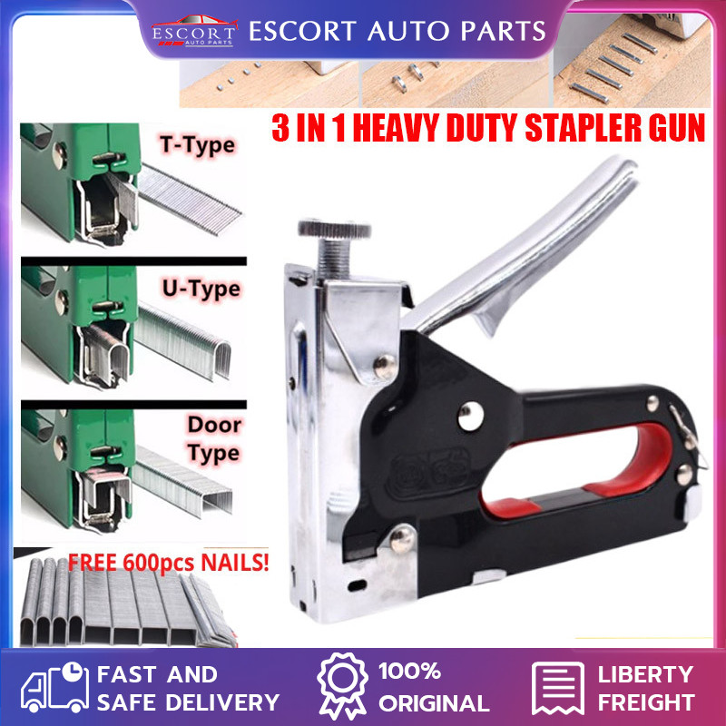Heavy Duty Tacker 4 In 1 Multitool Nail Staple Gun Stapler Stapling ...