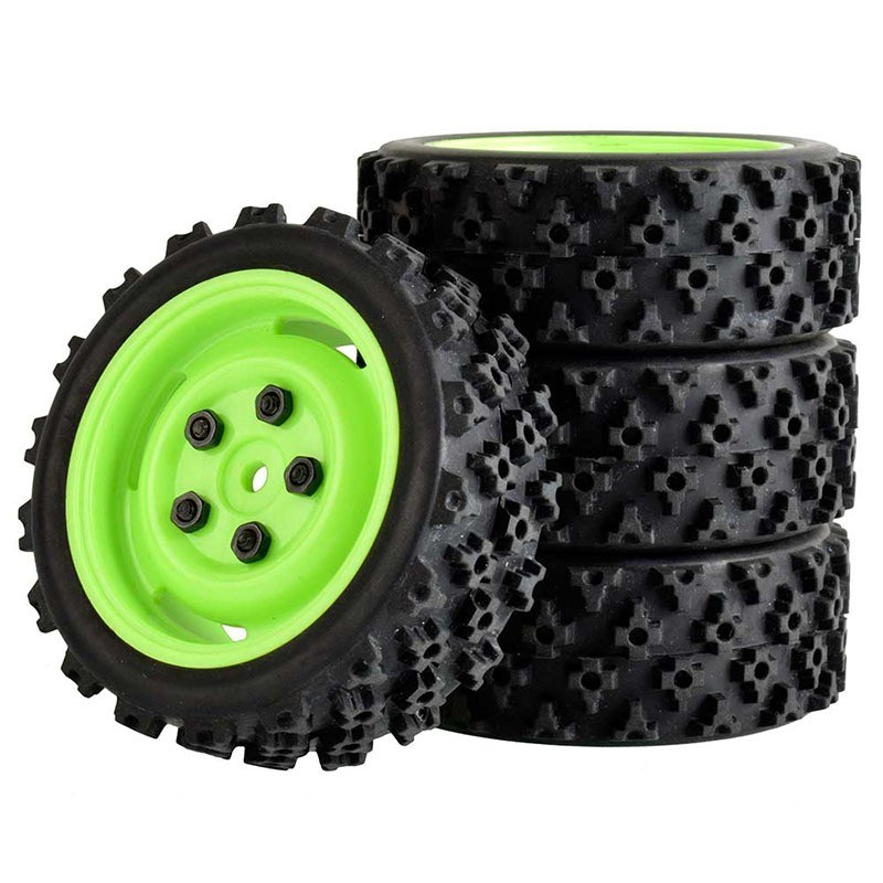 1/10 RC Racing Car Wheels Rally Tyre & On Road Tires 12mm Hex for ...