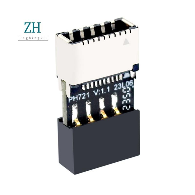 Motherboard USB2.0 9Pin to TYPE-E Female Adapter Chassis TYPE-C Socket ...