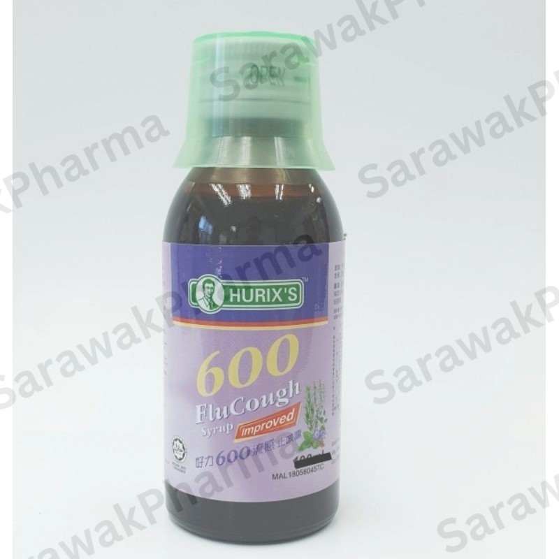 Hurix's 600 Flu Cough Syrup 60ml/100ml | Shopee Malaysia