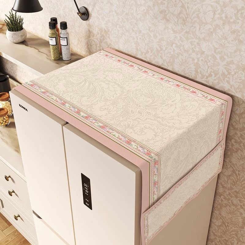 Nordic Style Refrigerator Dust Cover Cloth Single Door/double Door Refrigerator Top Dust Cover ...