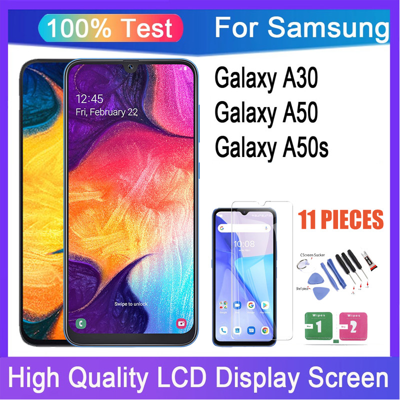 Original AMOLED Samsung Galaxy A30 A50 A50S LCD Display Touch Screen Digitizer Replacement ...