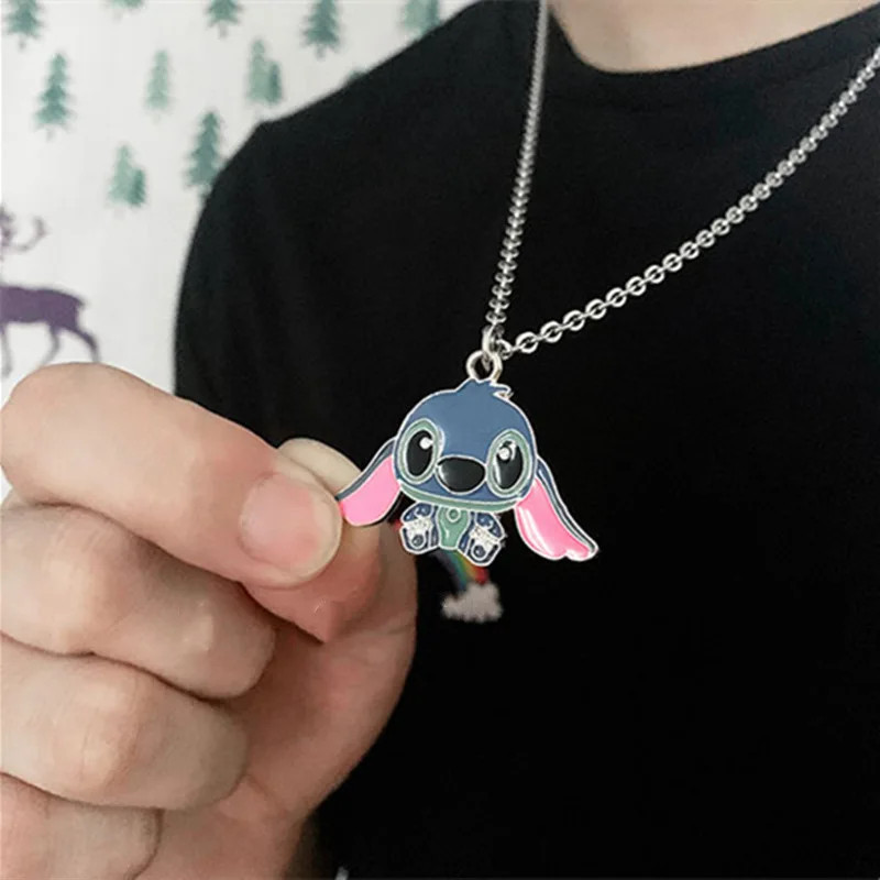 Disney Anime Point Film Necklace, Lilo & Point, Metal Kawaii, Cartoons ...