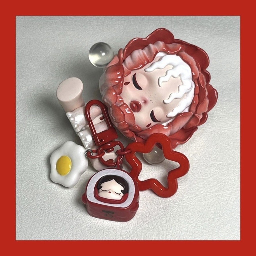 Pop Mart Genuine Cute Keychain Pendant labubu Crying Baby Red Velvet ...