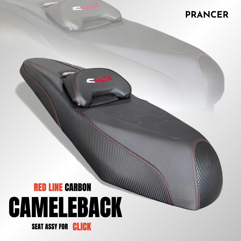 Honda Click 125i 150i V2/V3 Camel Back Seat Assy With Embroid Carbon ...