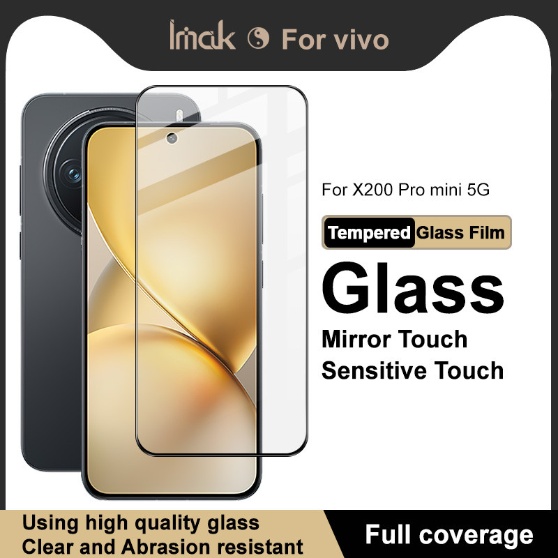 Original Imak vivo X200 Pro mini 5G Tempered Glass Full Glue Cover Screen Protector Protective ...