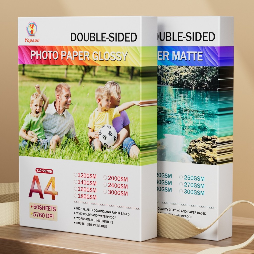 A4 Double Sided Photo Paper Glossy & Matte Yopsun Brand High Quality ...
