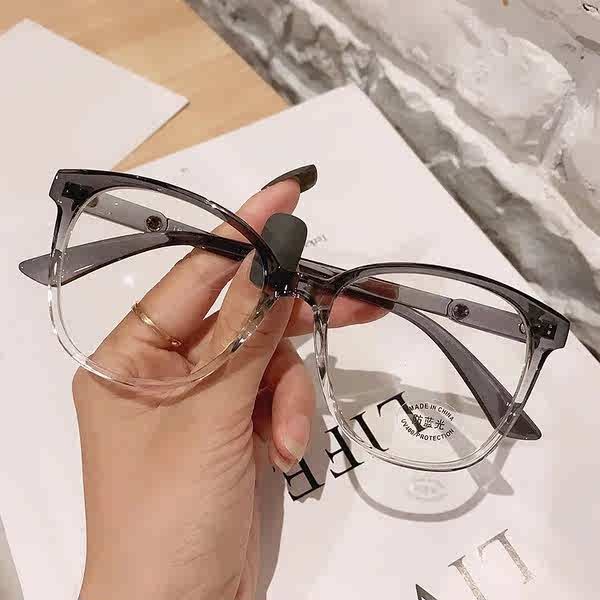 Personality gradient TR anti blue light eye protection flat glasses ...
