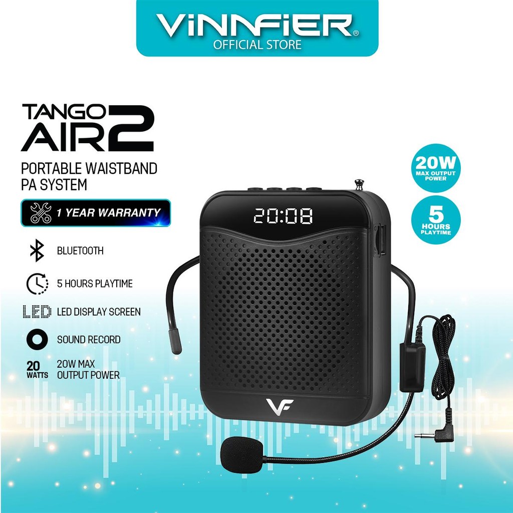 VINNFIER Tango Air 2 Portable Loud Speaker 20W Mini Voice Amplifier ...