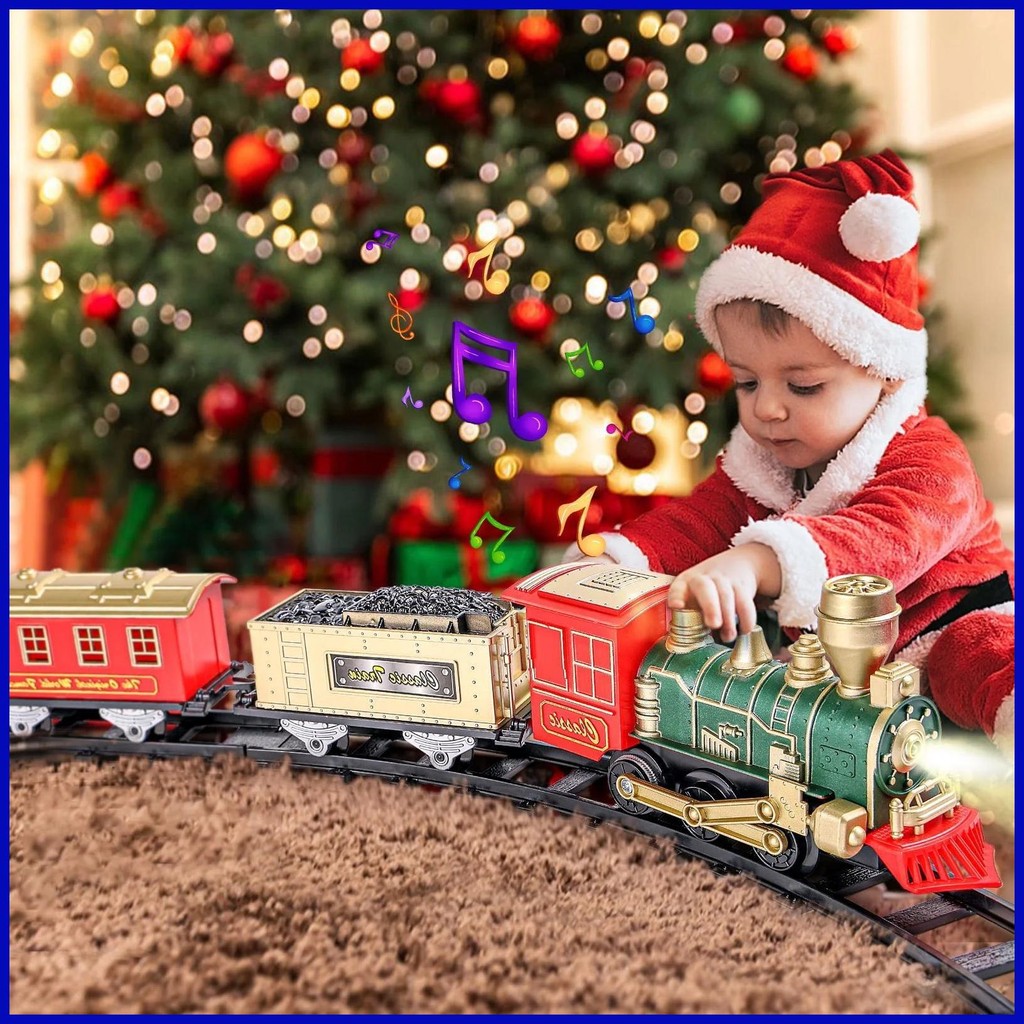 Christmas Tree Train Set Multipurpose Train Set for Toddler Electric ...