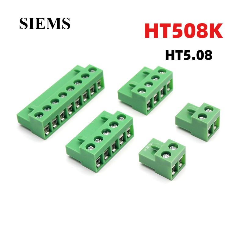 HT508K Plug Pluggable Connector Terminal Block 5.08mm Pitch Plug green ...