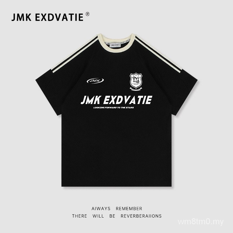 JMK EXDVATIE jenama fesyen Amerika hip-hop pakaian lelaki bar lengan ...