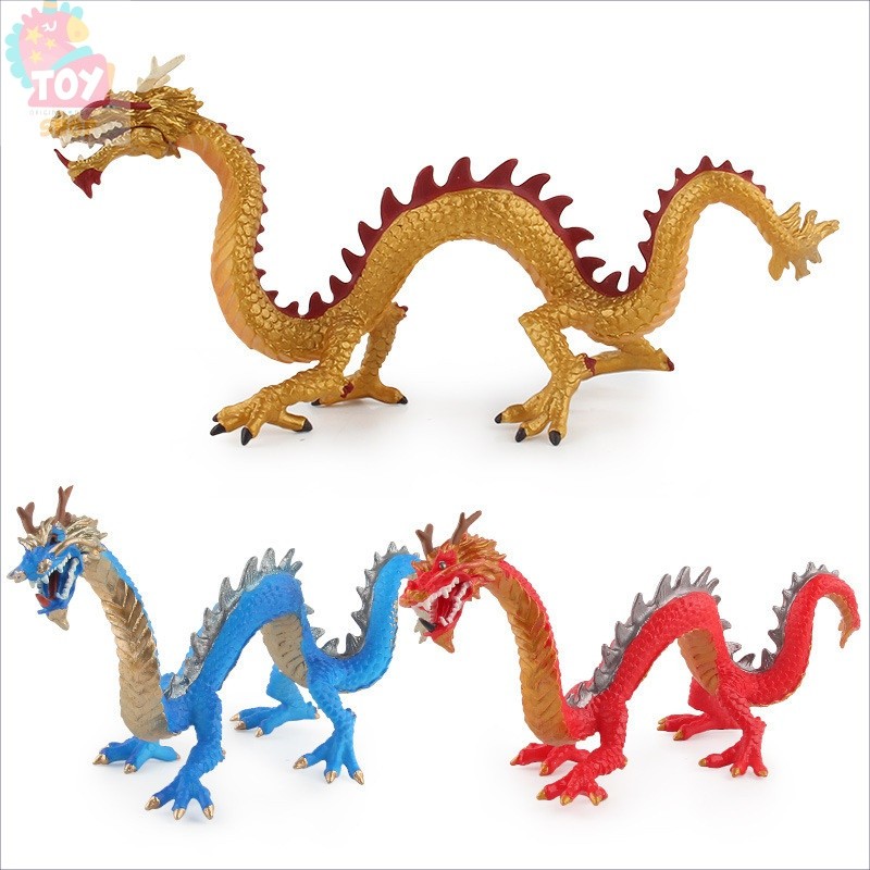 Children Toys Simulation Solid Mythical Beast Chinese Dragon Model ...