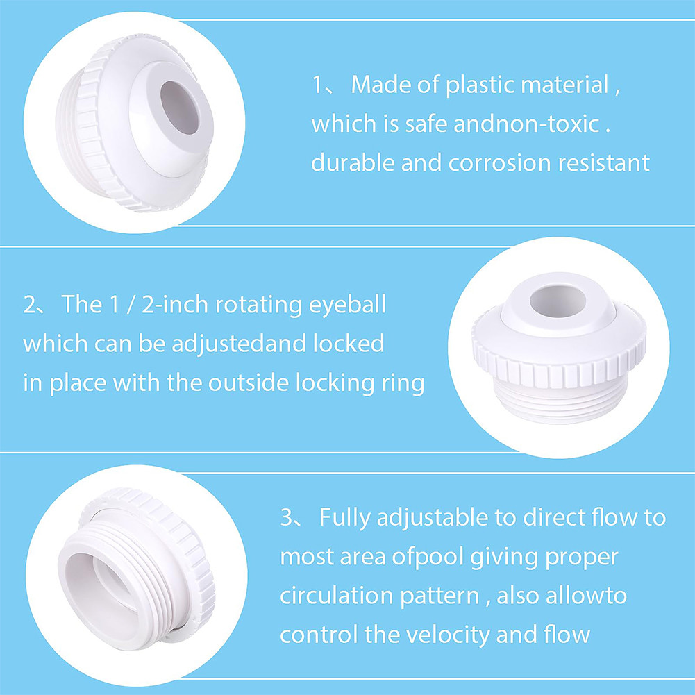 [Virgil.my] Pool Jet Nozzles Directional Flow Eyeball Inlet Jet Pool ...