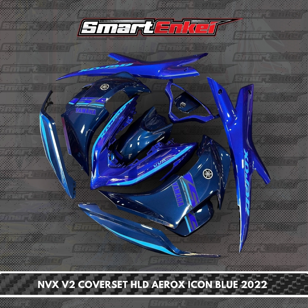 HLD - COVERSET NVX V2 HLD AEROX ICON BLUE CUSTOM KILAT 2022 | Shopee ...
