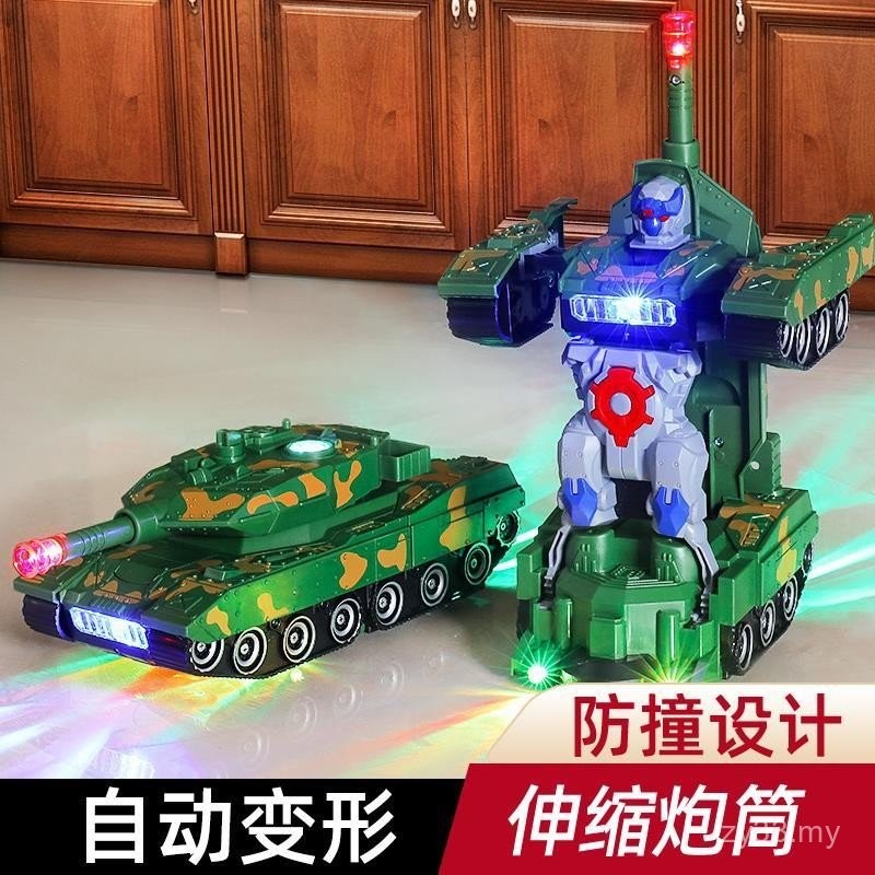 My Transforming Tank Robot Electric with Music Boy 3 Toy Car 4 ...