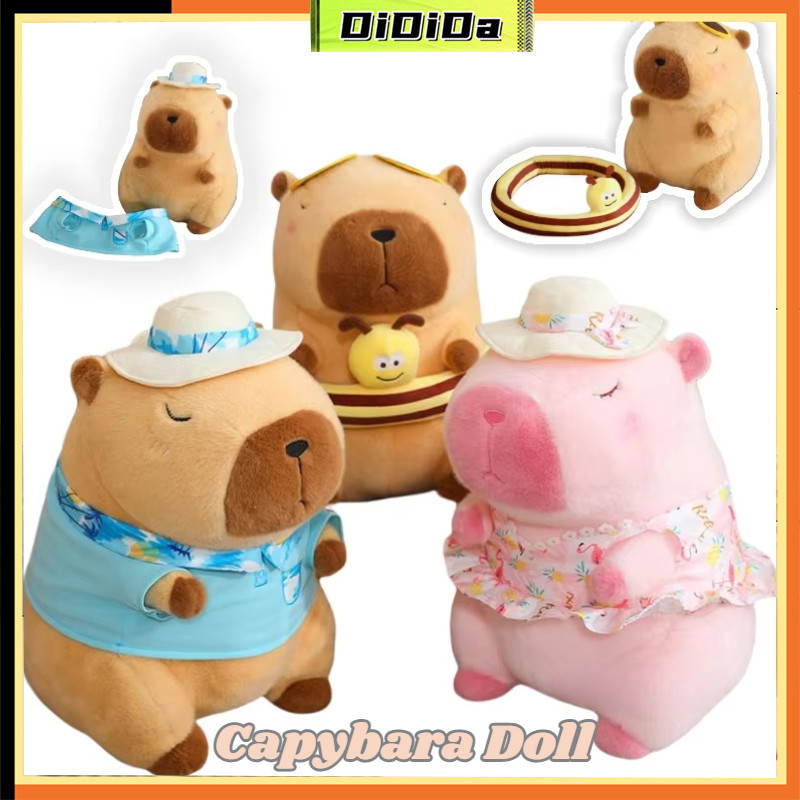 Capybara Plushine Cute Patung Capybara Charming Stuffed Toy Capybara ...