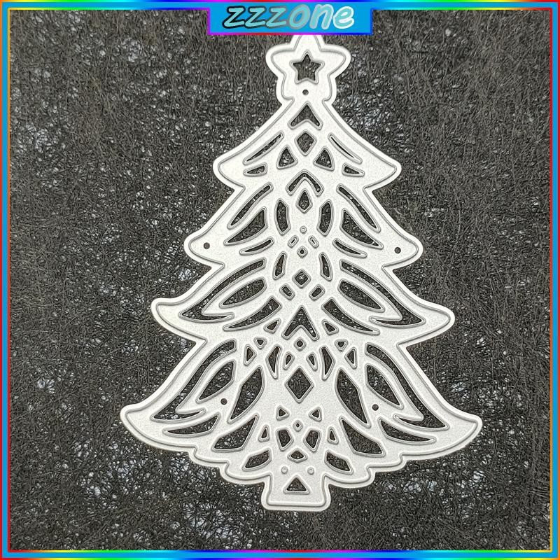 zzz Christmas Tree Shaped Border Frame Metal Die-Cuts Cutting Stencils ...