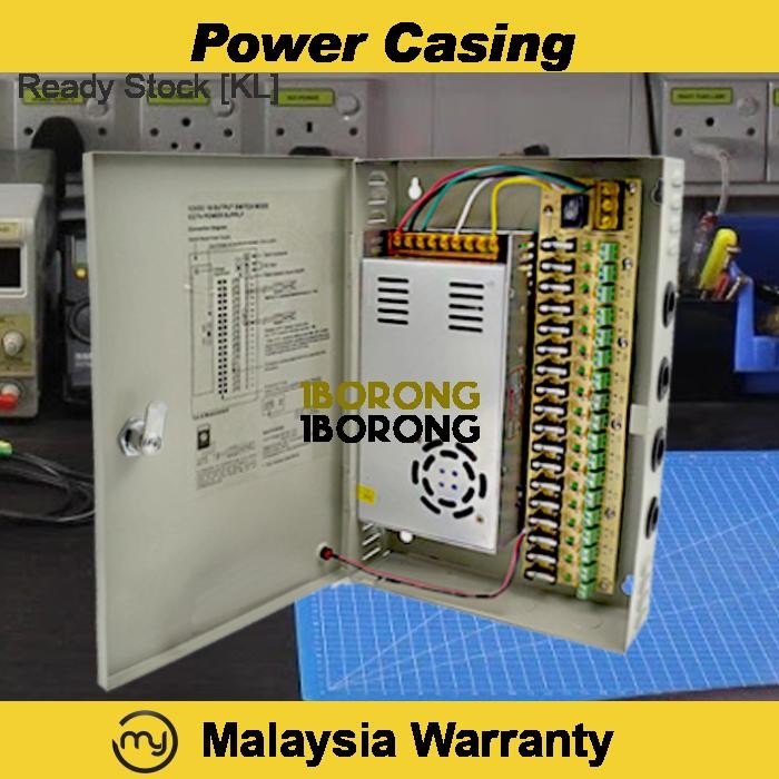 DC12V 5A 10A 20A Fused Metal Casing Switching Power Supply Box | Shopee ...