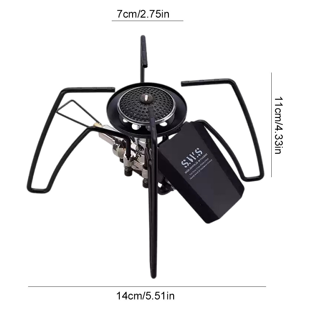 Bv Camping Tourist Burner Big Power Gas Stove Spider Stove Black Spider ...