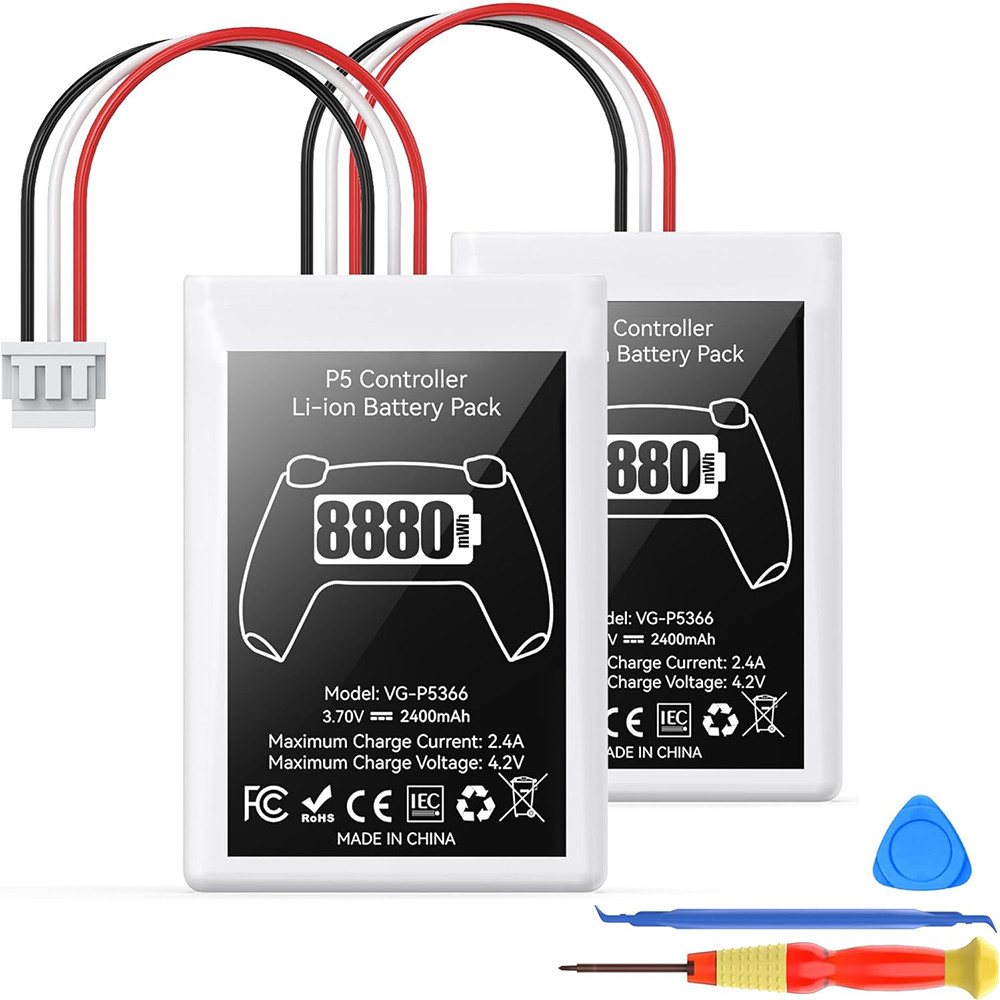 PS5 Controller Battery, 8880mWh High Capacity PS5 Controller Battery ...