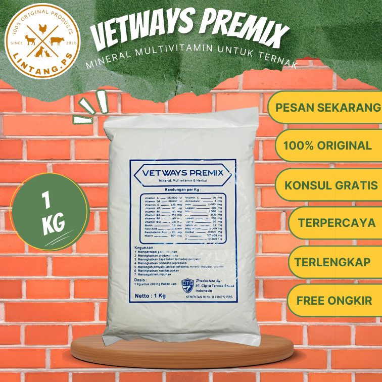 Vetways Premix 1 kg - Goat Premix - Beef Premix - Vetways Premix ...