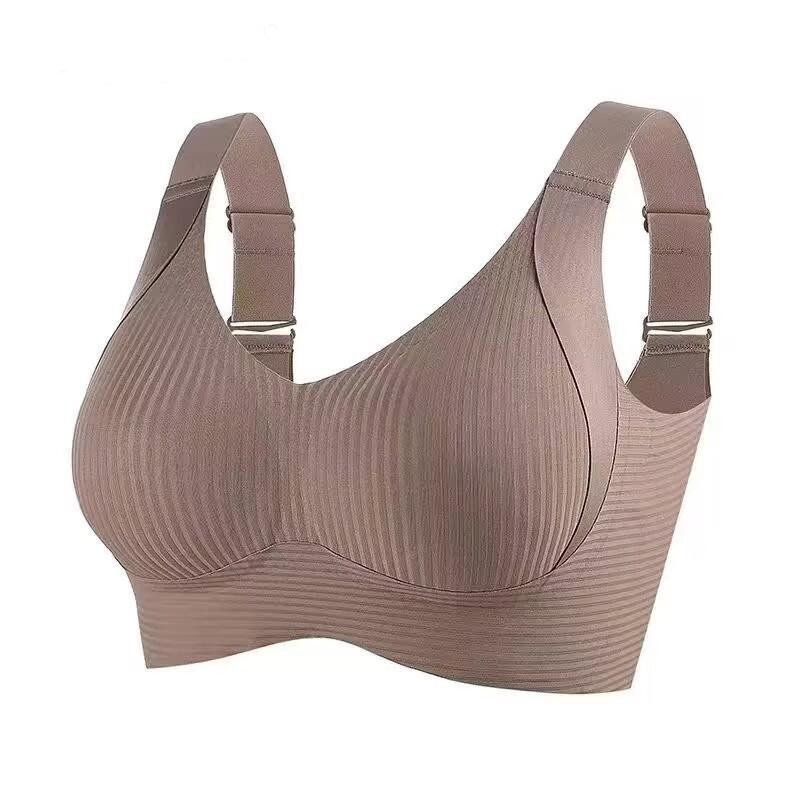 BIG SIZE Full Cup Adjustable Underwear Women Big Breasts Small Bra Anti ...