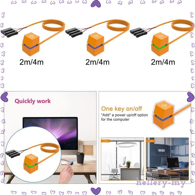[HelleryMY] Desktop Computer Power Switch Accessories Motherboard Power ...