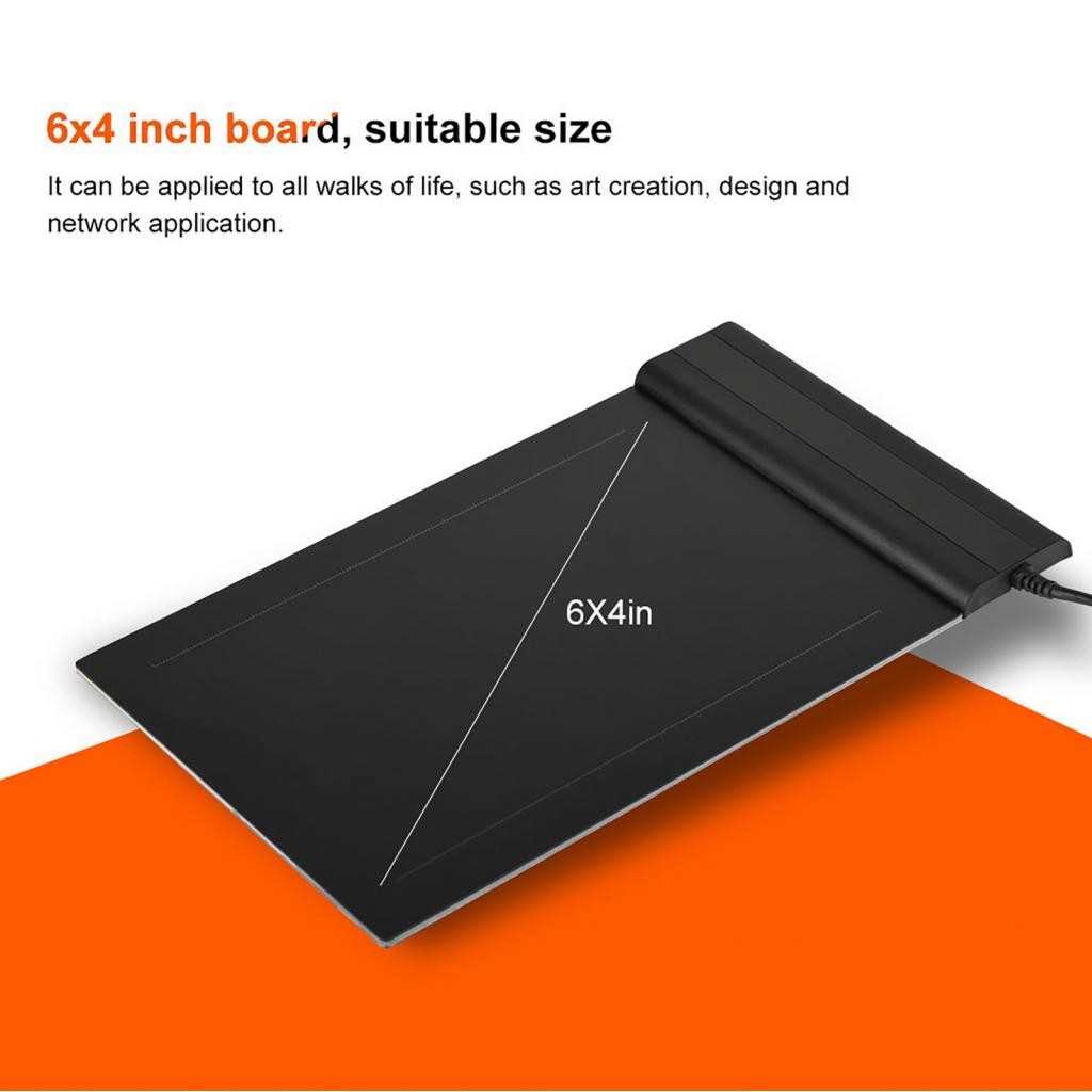 Tominihouse 6x4 Inch Digital Art Pad Wired Graphics Drawing Tablet One ...