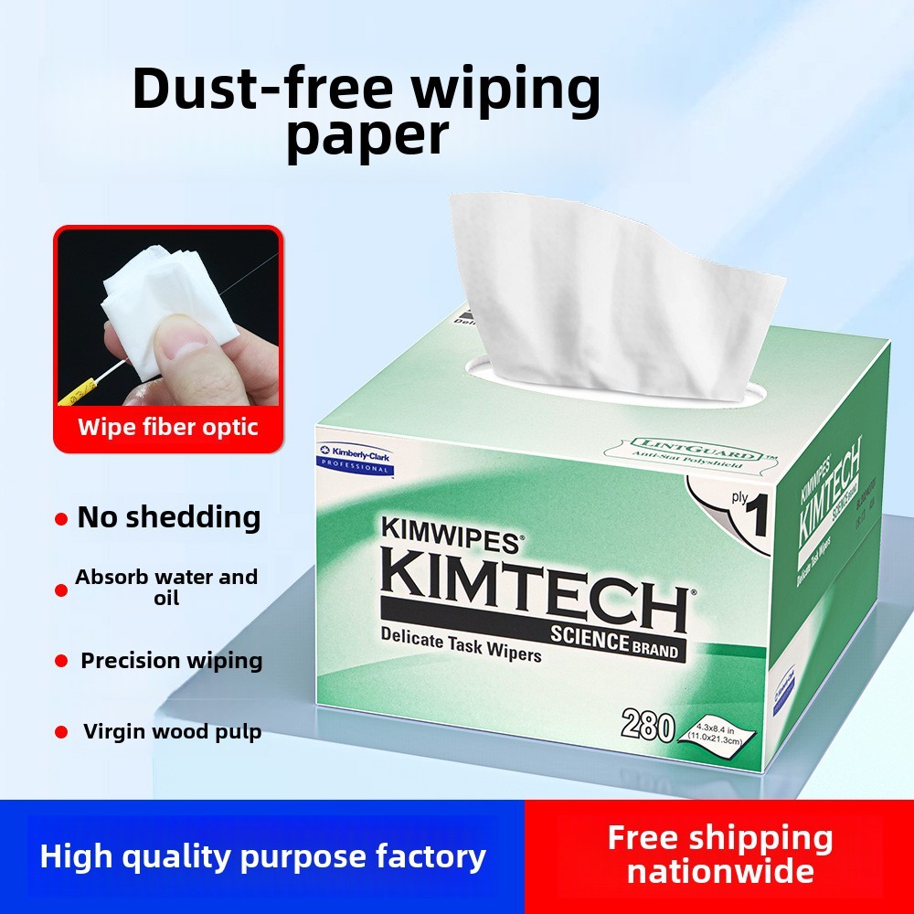 Optical Fiber Dust-Free Wiping Paper Cable Bare Fiber Cleaning Paper ...