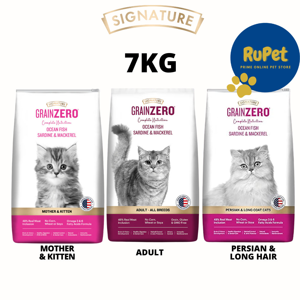 Signature Grain Zero Cat Food 7kg - Adult / Persian & Long Coat ...