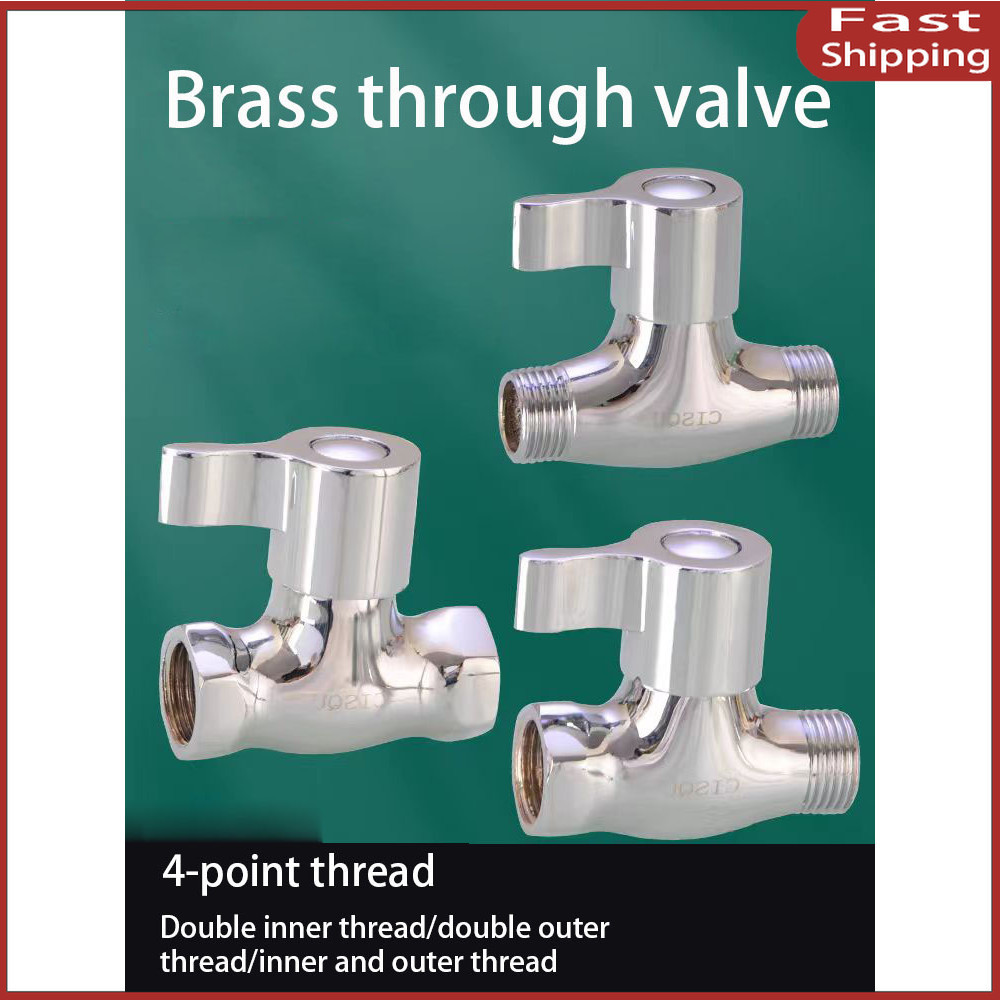 Straight through valve, all copper 4-point inner and outer wire angle ...