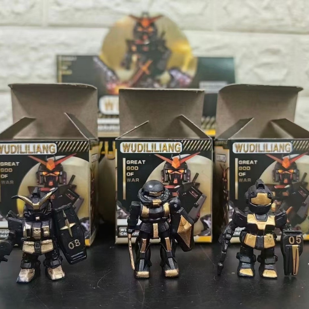 Static Toy Ornaments Hand-Made Warrior SD Gundam Doll Mystery Box Model ...