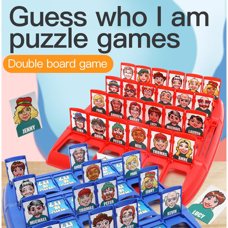 Guess Who I am Who Is It Family Funs Board Game Guess Who Kids Classic ...
