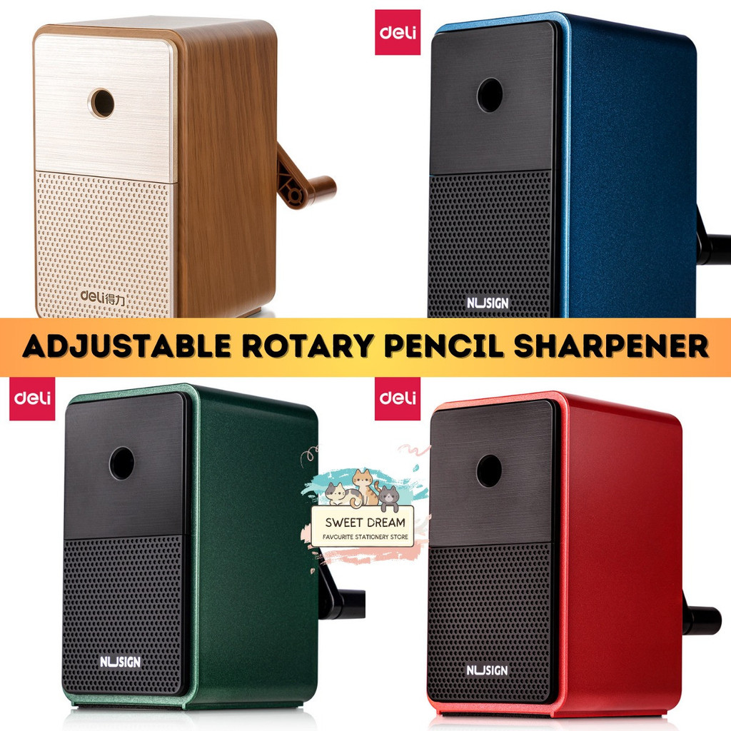 DELI Nusign Premium Adjustable Rotary Pencil Sharpener (8mm) NS077 ...