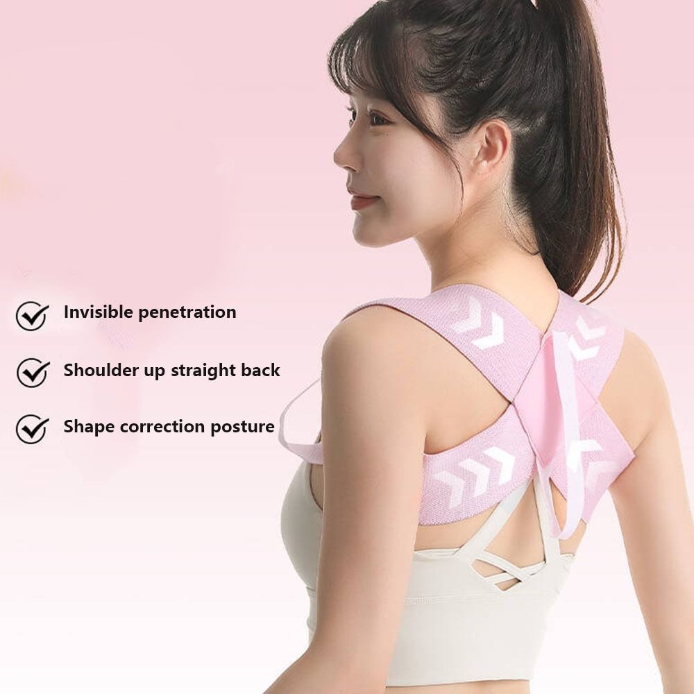 Adjustable Back Posture Corrector Invisibility Straight Back Back Straightener Breathable Anti ...