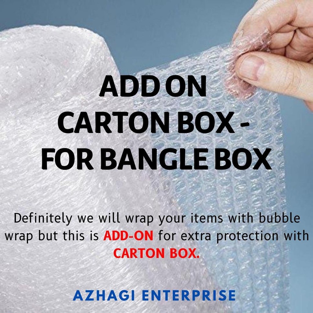 ADD ON Carton Box // Protect your Bangle Box with ADD ON Carton Box ...