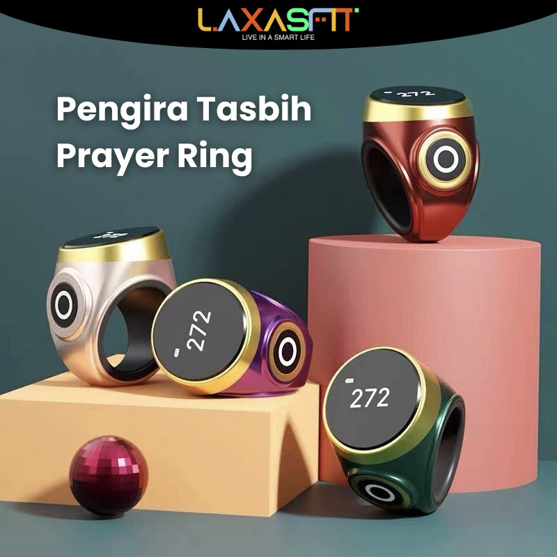 Smart Digital Prayer Ring Tasbih Counter | Adjustable Zikr Ring Tally ...