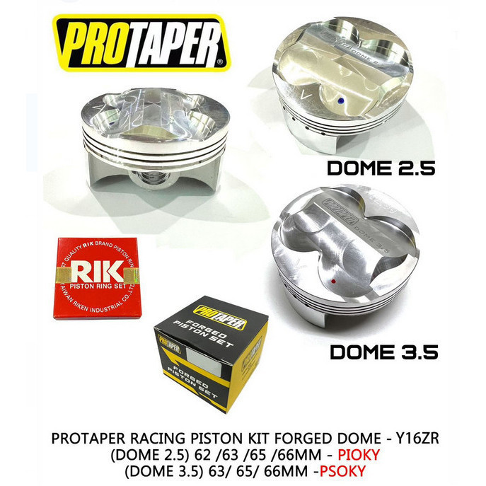 Y16 / NVX155 / NMAX155 / R15 V3 / MT15 FORGED PISTON KIT V3 [ DOME 2.5 ...
