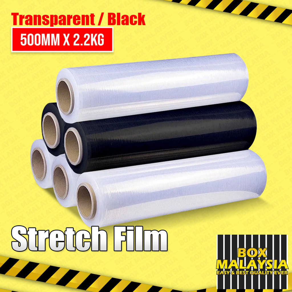 500mm x 2.2kg Stretch Film Stretch Wrap Parcel Wrapping Plastic Pallet ...