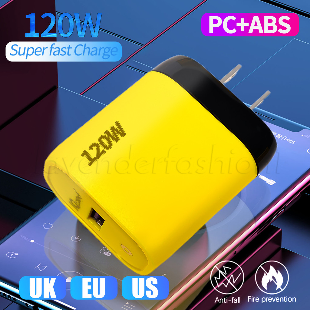 120W Single USB Full Protocol Charger - Powerful, Compact, Multi ...