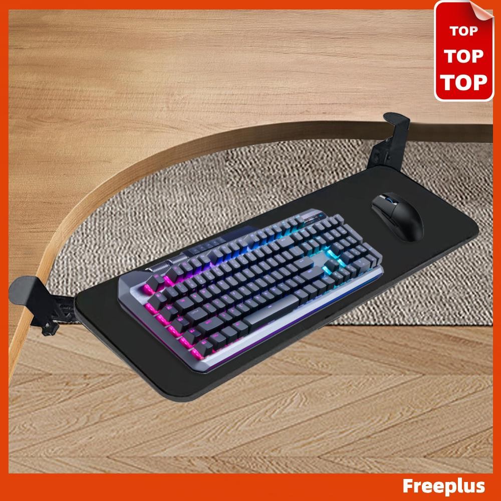 Keyboard Tray Under Desk with C Clamp Mount Slide Out Computer Keyboard ...