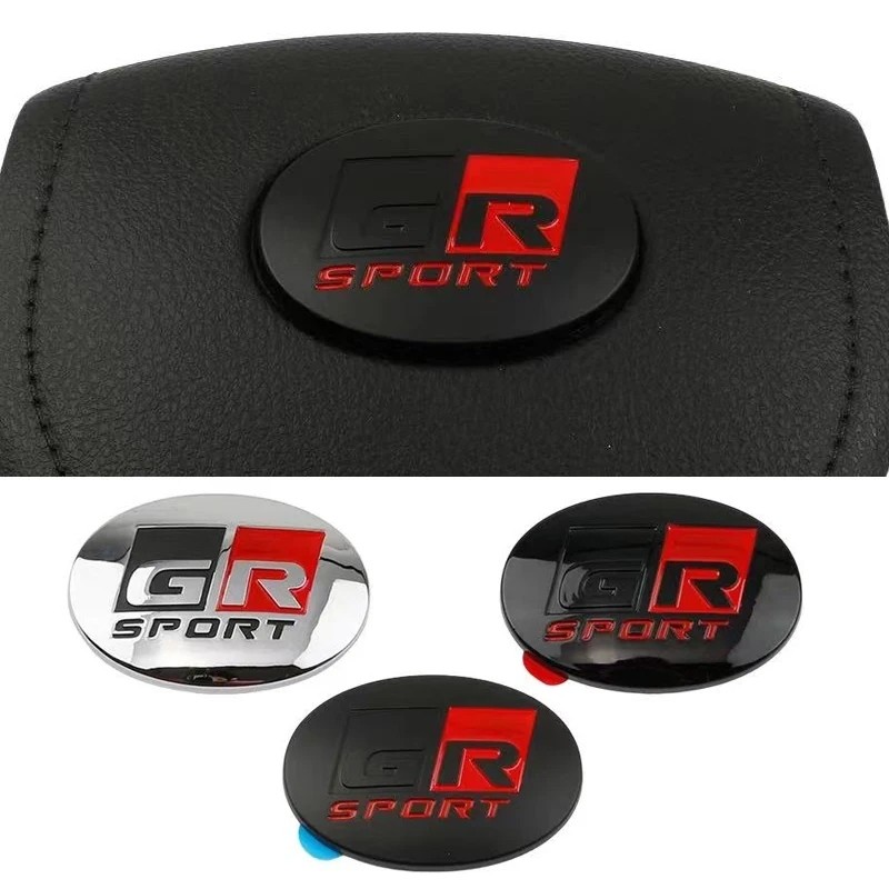 Car Steering Wheel Emblem Badge Decals For Toyota Sport GR Sport RAV4 C ...