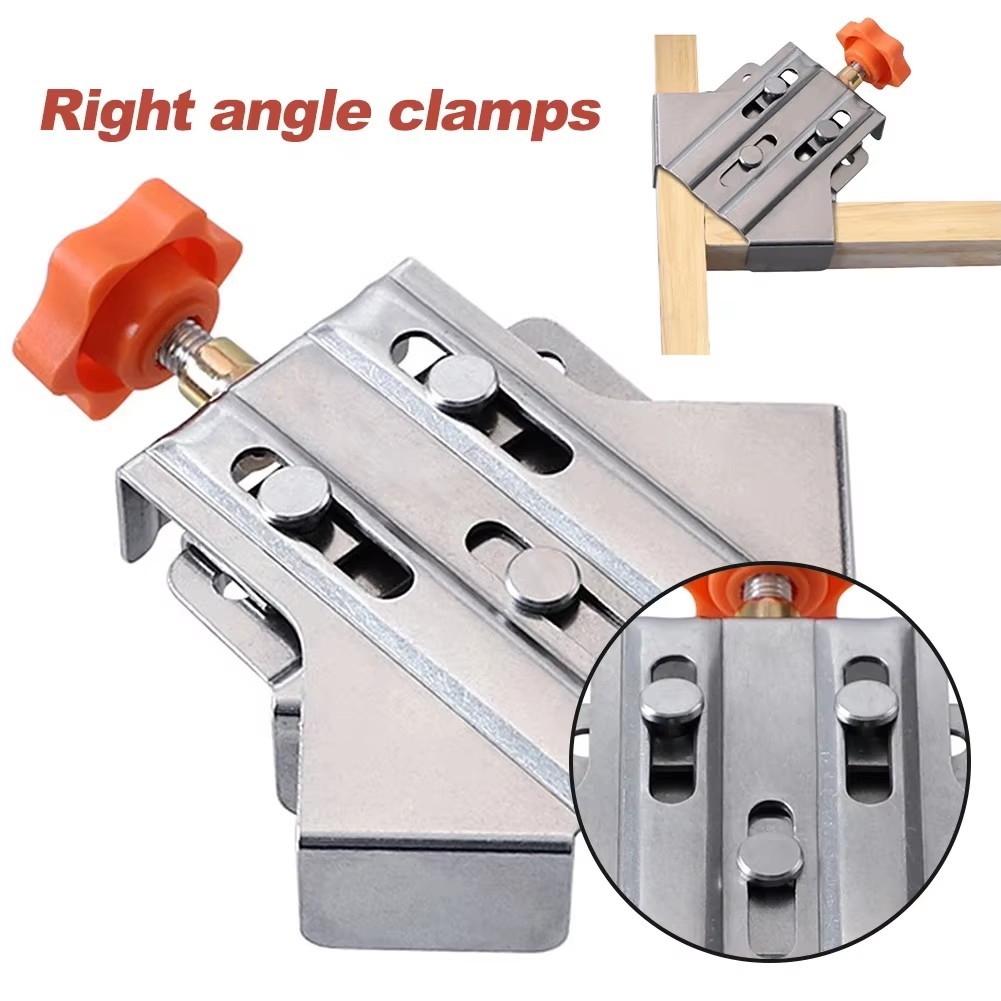 90 Degree Fixing Clips Adjustable Swing Jaw Stainless Steel Photo Frame ...