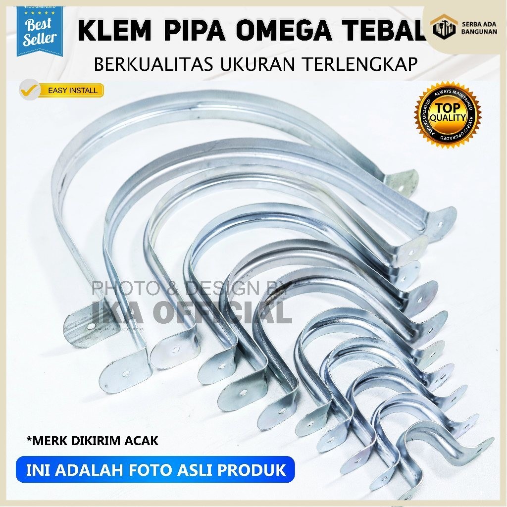 Omega CLAMPS 2" 2 1/2" 3" 4" Omega GALVANIZED CLAMPS Omega Model ...