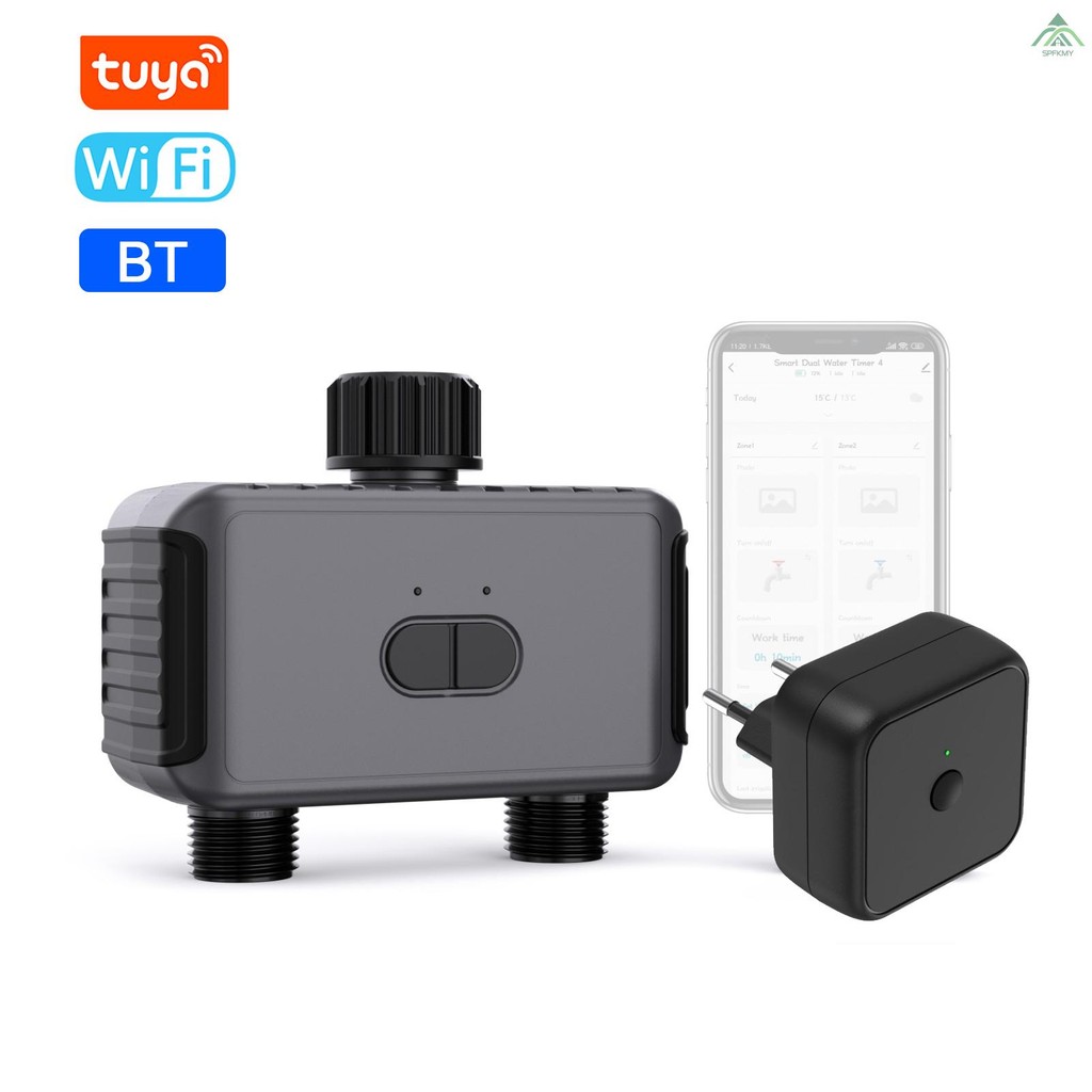 Tuya Wifi BT Gardening Automatic Irrigation Water Timer Automatic ...