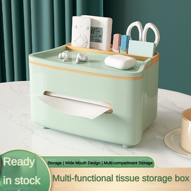 Living Room Coffee Table Multi-Purpose Tissue Box Multi-Function Paper ...